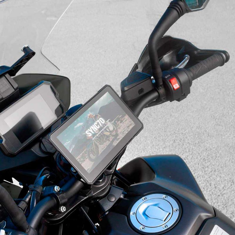 Display Portátil Interphone Ridesync 7 Polegadas com Câmera